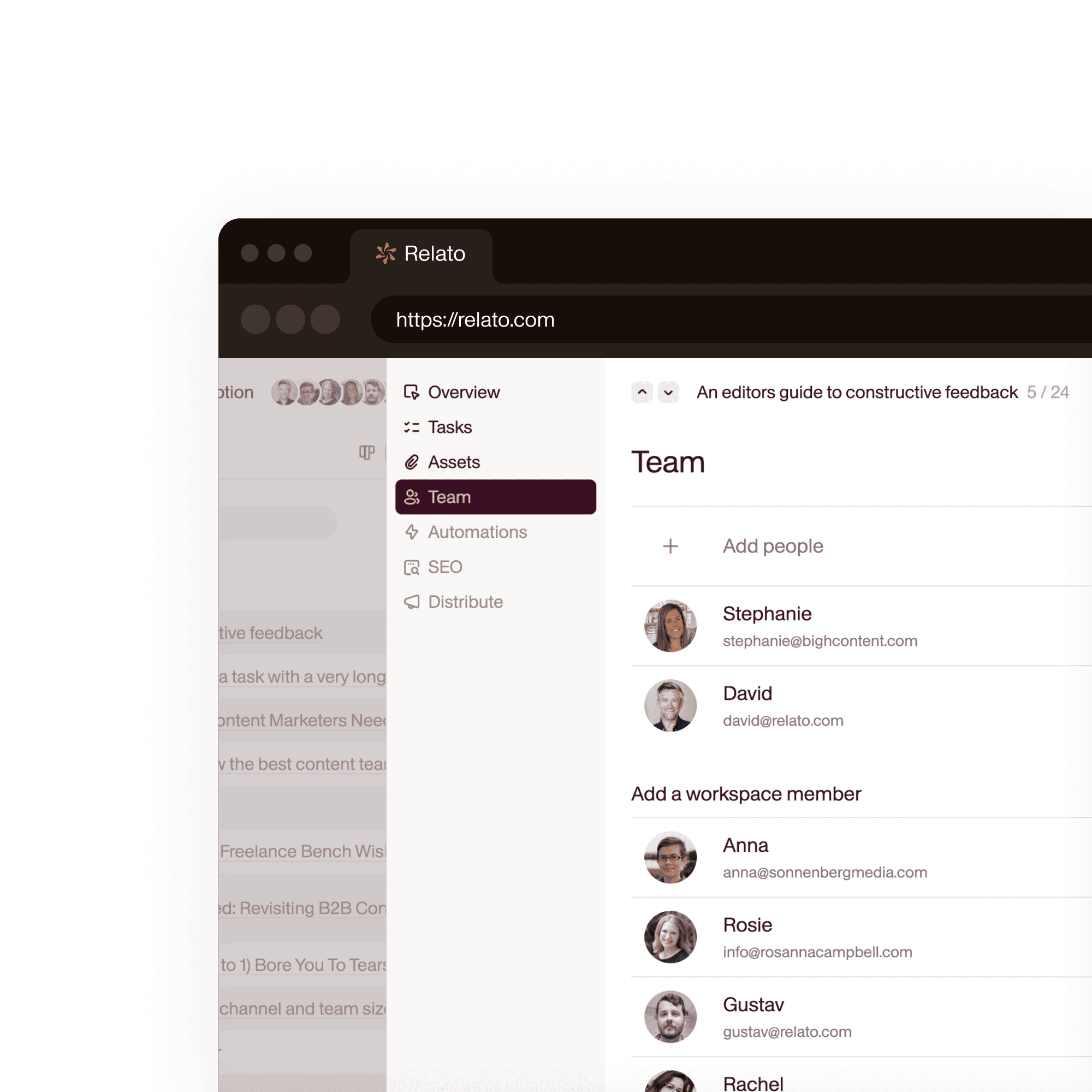 Collaborative Workspaces | Relato